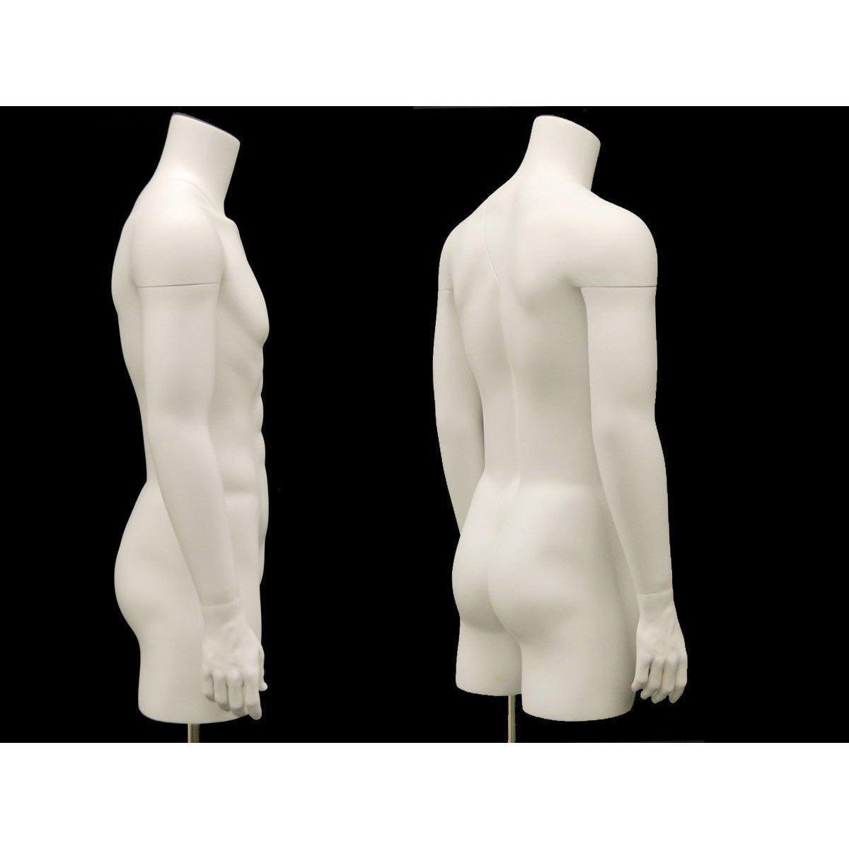Invisible Ghost Mannequin Male Torso w/ Base MM-TMWIV - Mannequin Mall